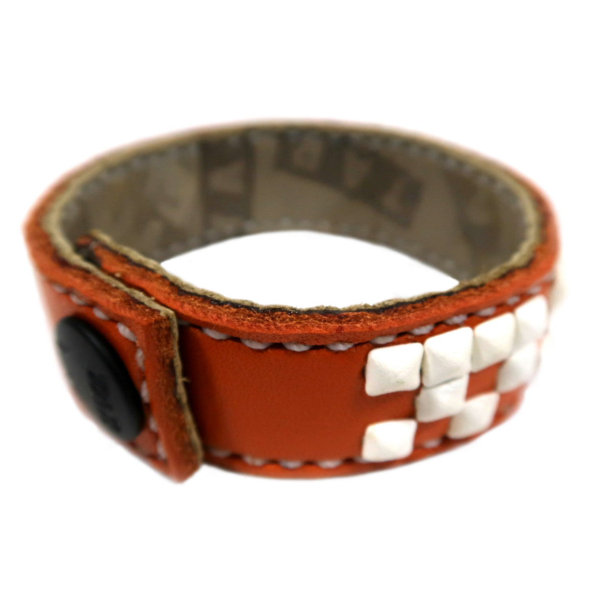 Studsed Wristband (Slim / Dark Orange x White) type_a / by TBR x TAR – TAR LABORATORY WEB_STORE